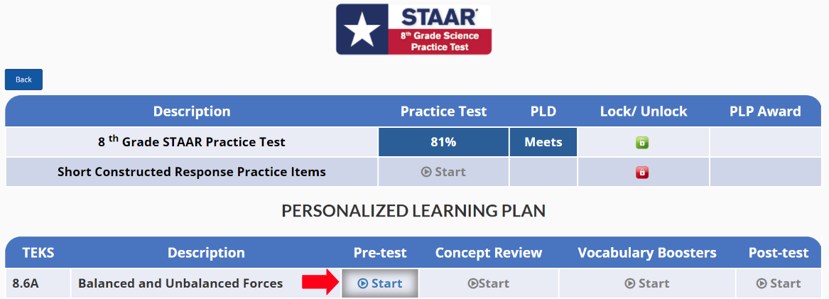 Guía para estudiantes - Cómo empezar con la sección de repaso de STAAR ...